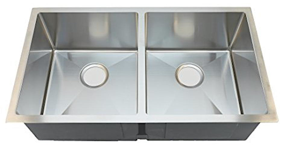 SINKS 32″ PREMIUM HANDMADE CULINARY SINK, STAINLESS STEEL 16-GAUGE ...